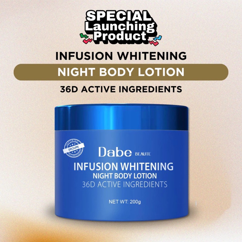Jual (READY !!) DABE BEAUTE INFUSION WHITENING NIGHT BODY LOTION ...