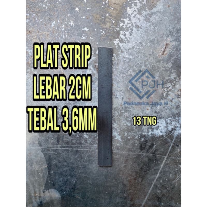 Jual Besi plat strip lebar 2cm tebal 3,6mm , potongan custom ukuran ...