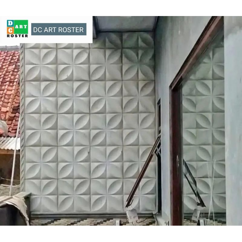 Jual Panel Beton 3D Gradasi Anti Lembab dan Retak Motif Modern | Shopee ...