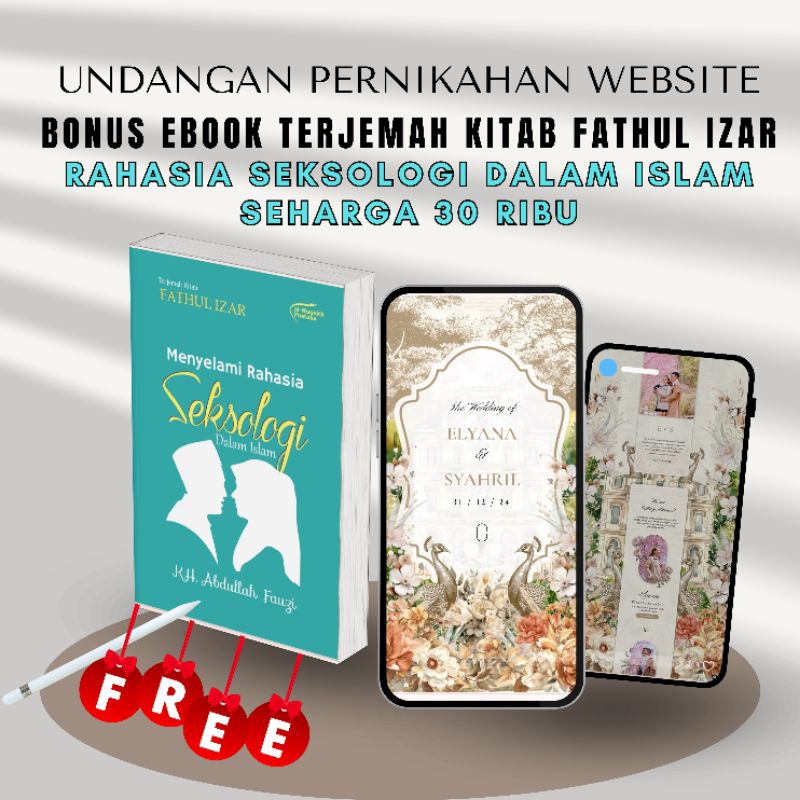 Jual undangan digital pernikahan aesthetic 3d | Bonus PDF Edukasi ...