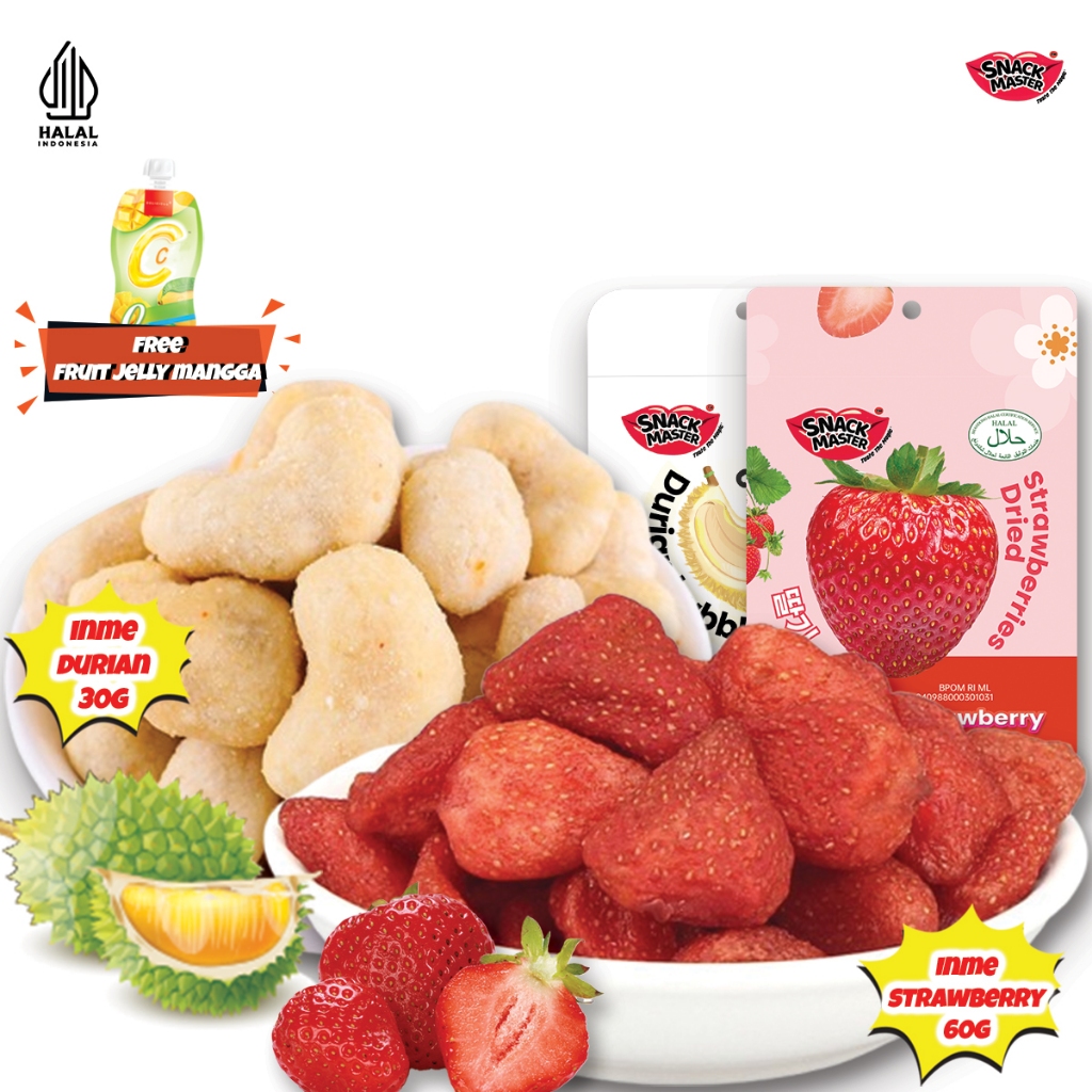 Jual [PAKET BUNDLE 2 ] FREE FRUIT JELLY INMEI Fruit Dried Snack Makanan ...