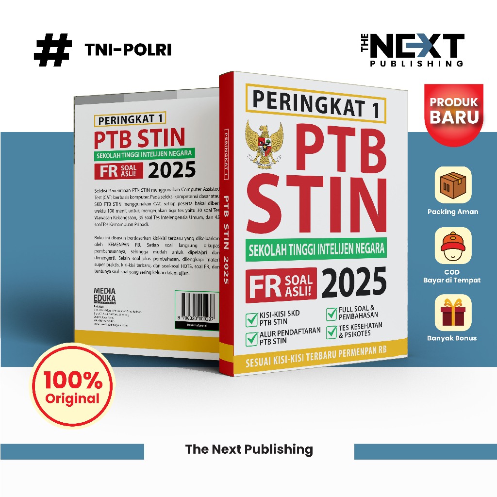 Jual Buku Tes Masuk STIN 2025 - Buku Kedinasan PTB STIN 2025 - Full ...