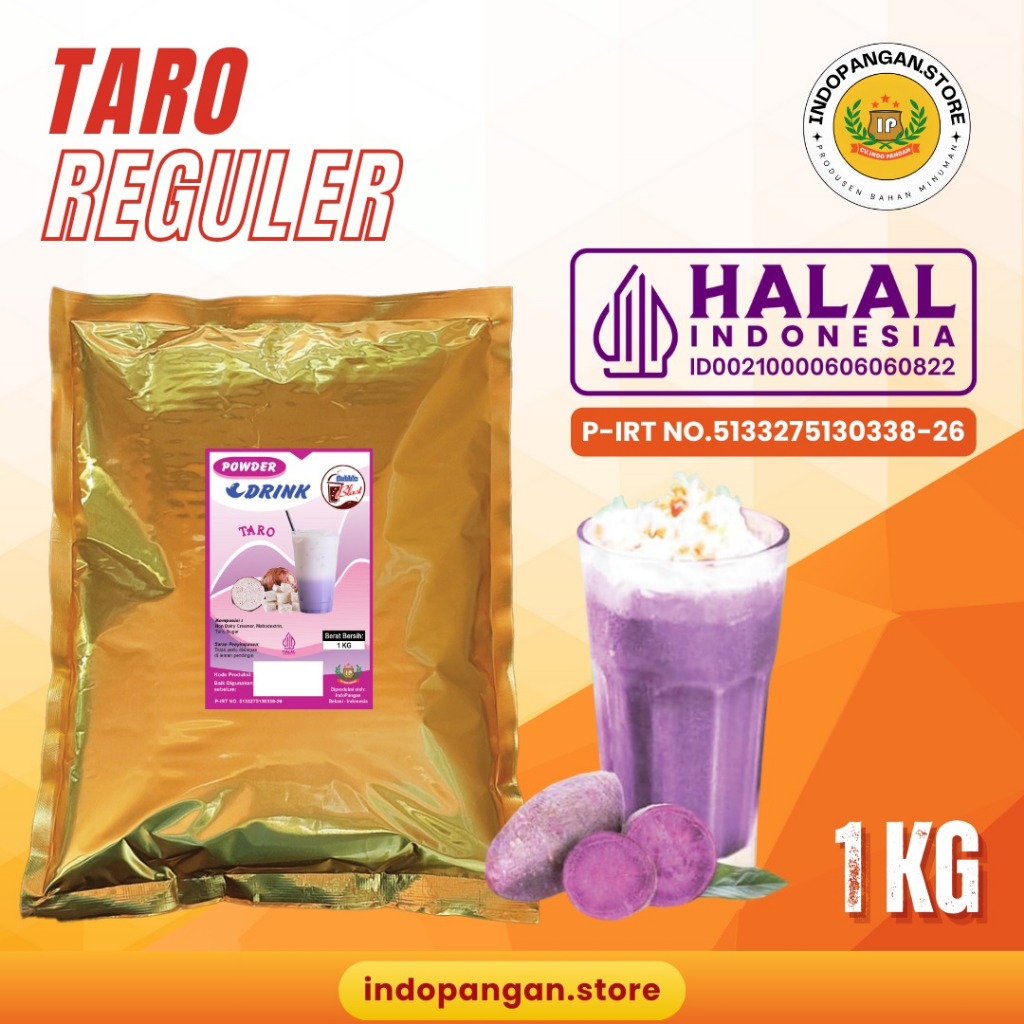 Jual Powder Rasa Taro 1 Kg (Mix gula) Kemasan Foil - Bubuk Minuman Rasa ...