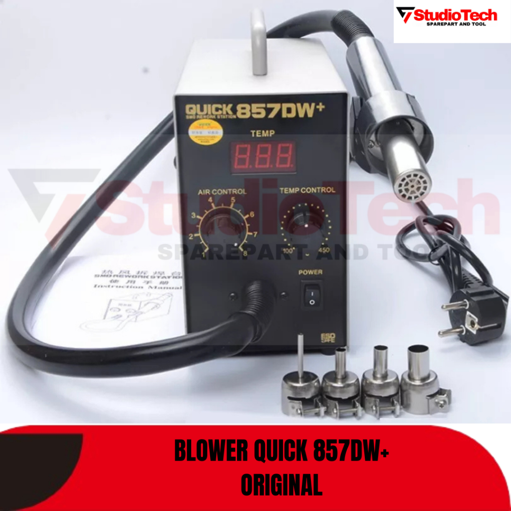 Jual BLOWER QUICK 857DW+ ORIGINAL | SOLDER UAP QUICK 857DW PLUS 857DW ...