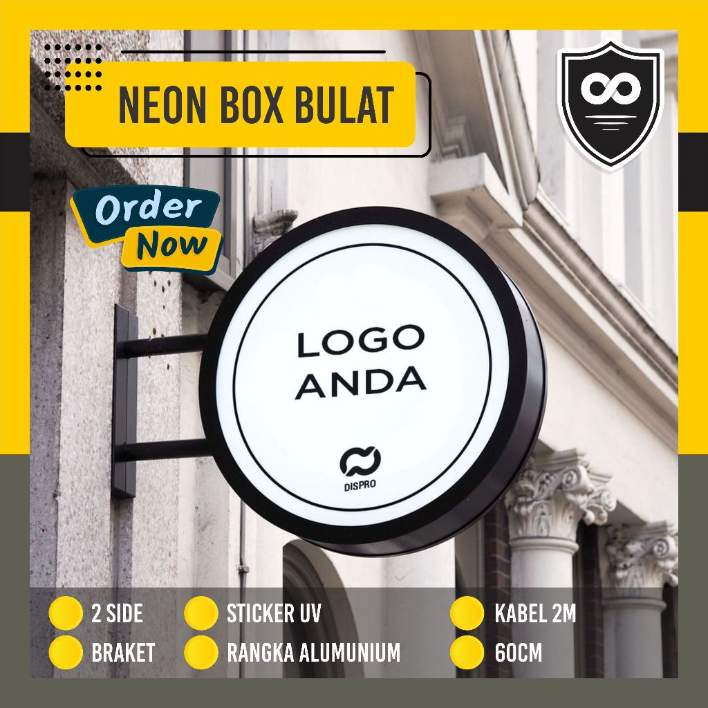 Jual Neon Box Acrylic Ukuran 40 Cm - 100 Cm 2 Muka + Braket | Shopee ...