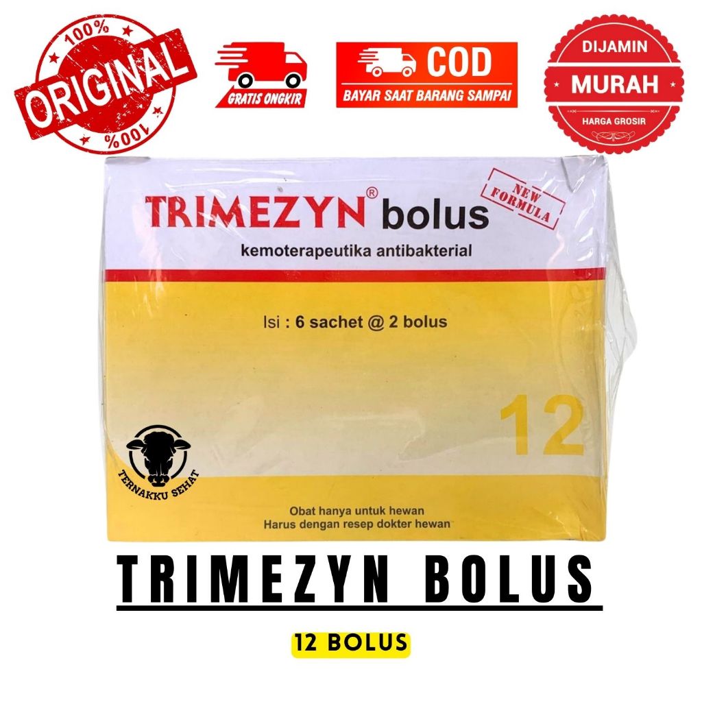 Jual TRIMEZYN BOLUS 1 BOX ISI 12 BOLUS - MEDION - Obat Pernafasan dan ...