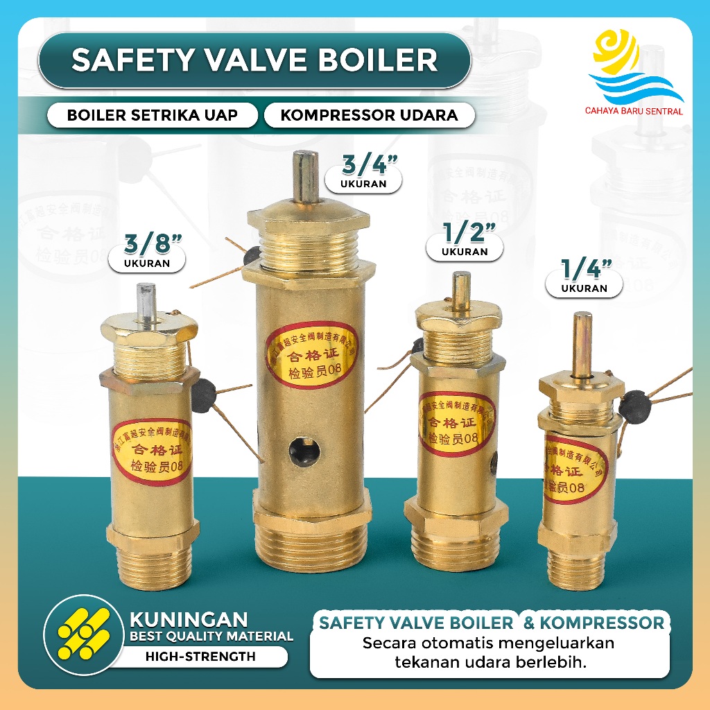 Jual Kran Otomatis Setrika Uap Boiler SAFETY VALVE BOILER SAFETY VALVE ...