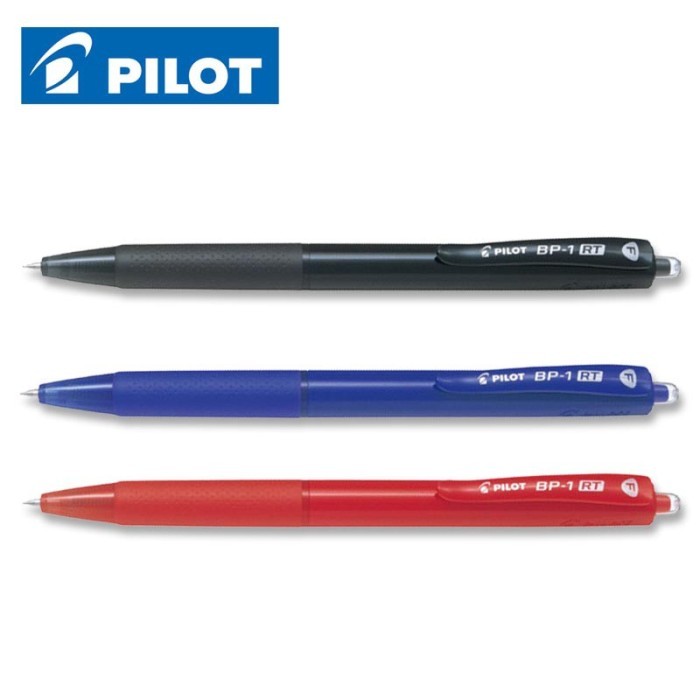 Jual Ballpoint Pulpen Bolpen Pena PILOT BP-1 RT Fine 0.7 - Hitam Biru ...