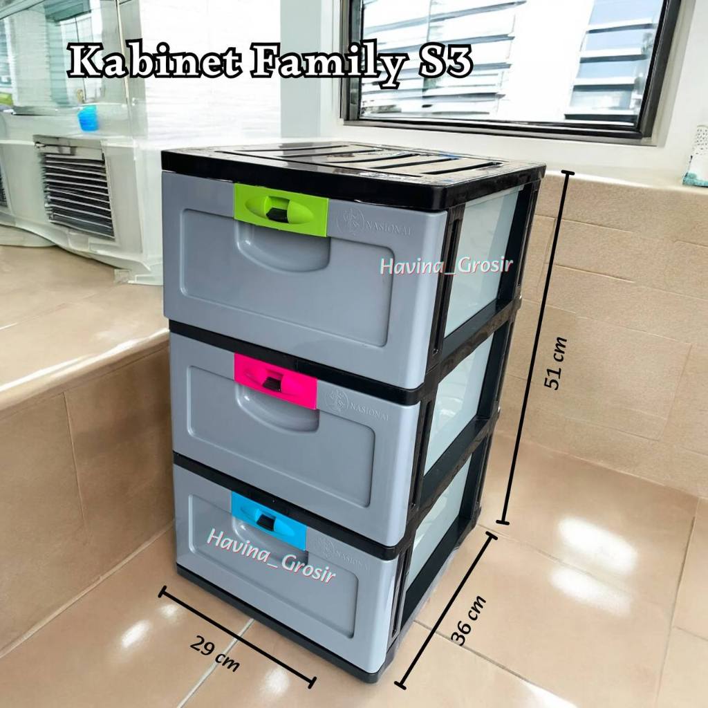 Jual RAK KABINET FAMILY S3 SILVER | Shopee Indonesia