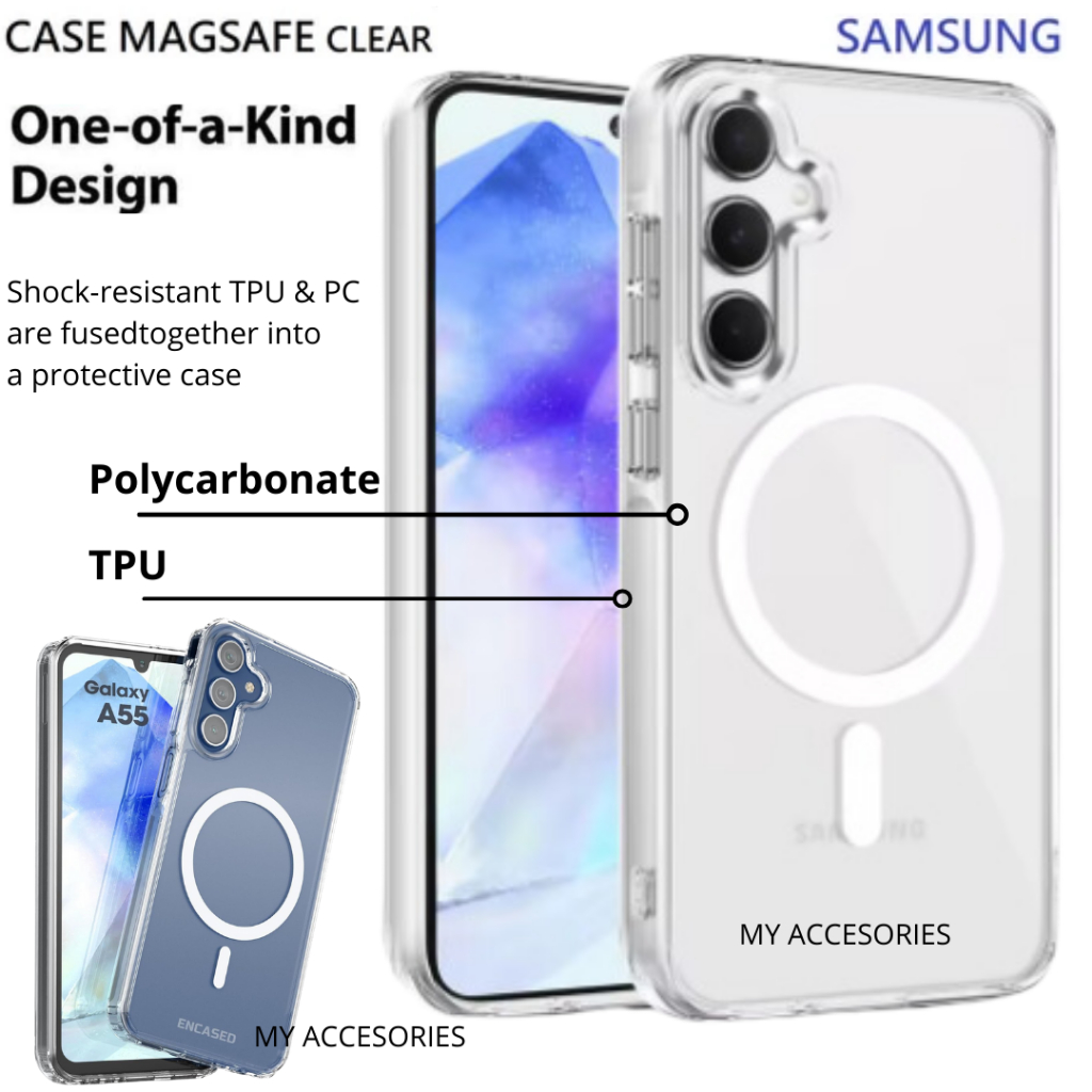 Jual Case MAGSAFE Clear SAMSUNG A17 A07 A16 A06 A56 A36 A26 A55 A35 A15 A54 ORI Softcase Hard ...