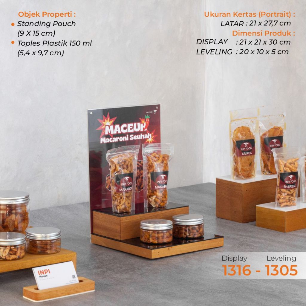 Jual Papan Iklan Cemilan Pedas Alas Pajang Display Pameran - Inpihouse ...
