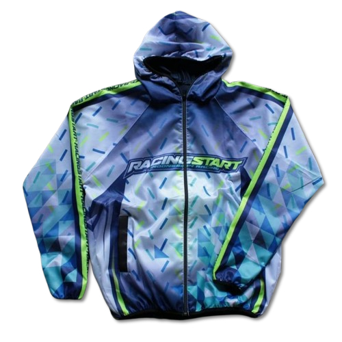 Jual RACINGSTART Jaket Running Parasut Trucker Hoodie Digital Printing Sublimasi JRR 110 ...