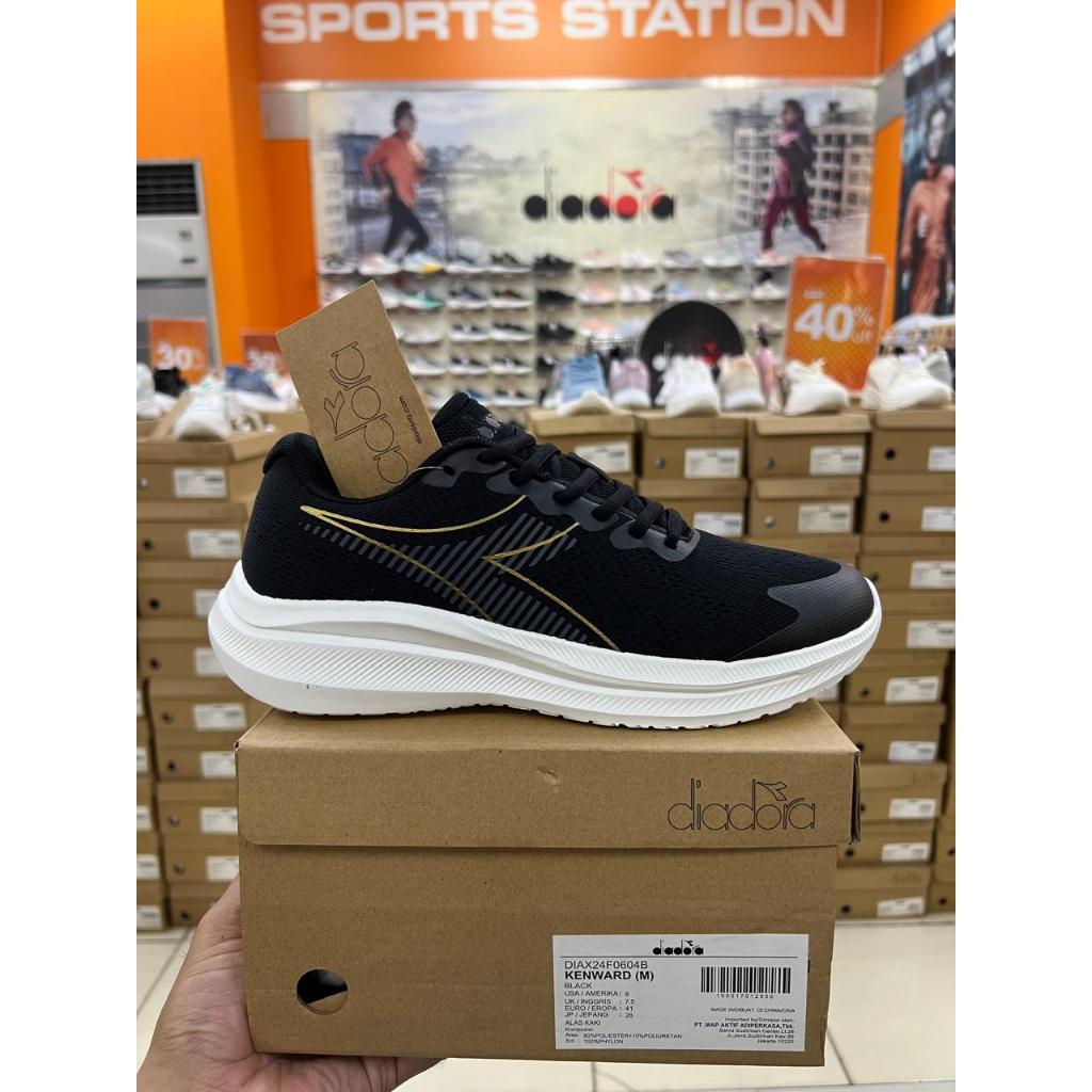 Jual Diadora Kenward Black Men Shoes Original | Shopee Indonesia