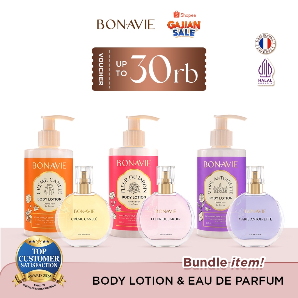 Jual Bonavie Bundle Set Eau de Parfum & Body Lotion | Shopee Indonesia