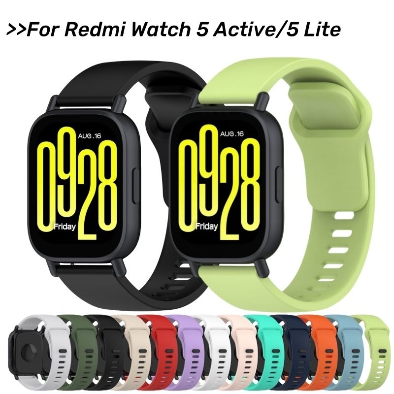 Jual Strap Silicone / Tali Jam Xiaomi Redmi Watch 5 Active / 5 Lite ...