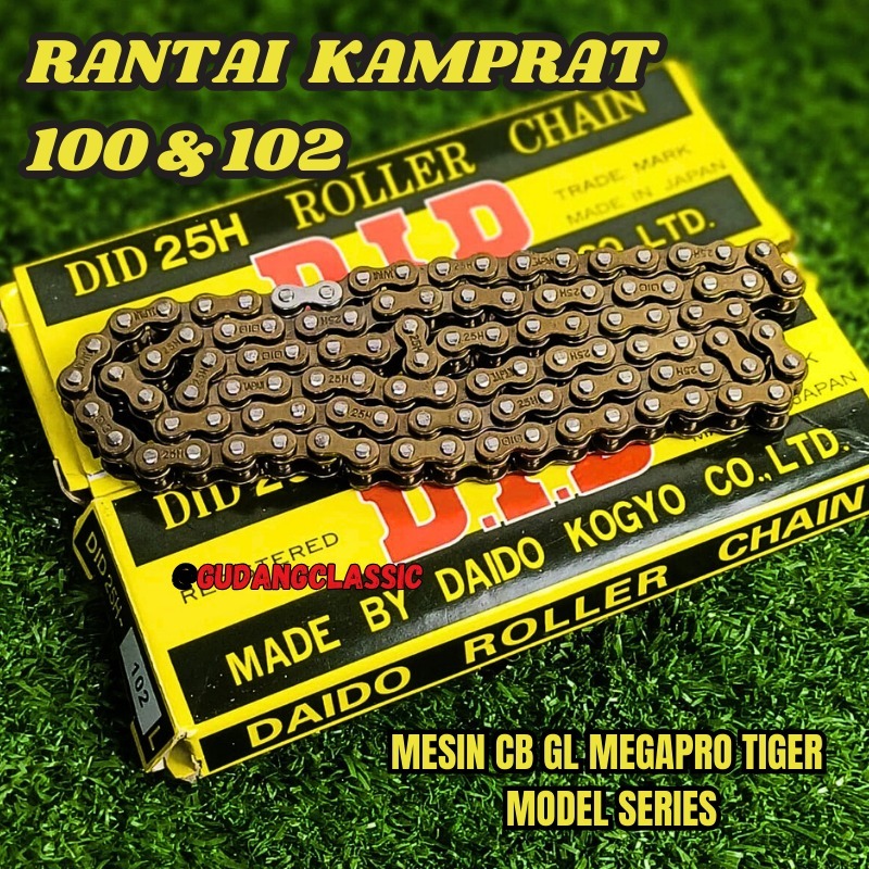 Jual RANTAI KAMPRAT 100 102 DID RANTE KAMRAT KETENG RANTAI MESIN CB GL ...