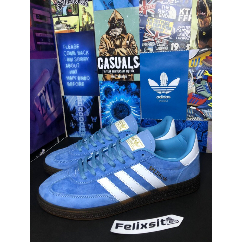Jual Adidas Handball Spezial Ice Blue | Shopee Indonesia