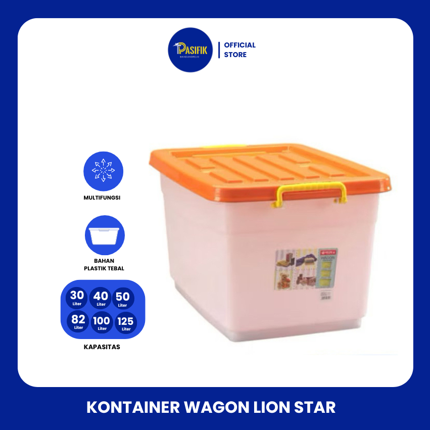 Jual Kontainer Wagon Lion Star 30,40,50,82,100, dan 125 Liter | Shopee ...