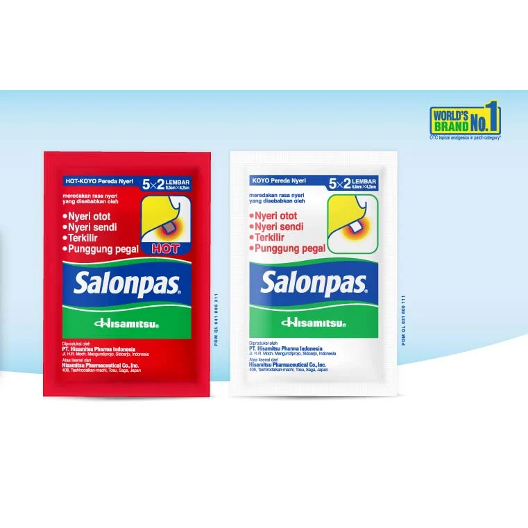 Jual SALONPAS KOYO 5 X 2 LEMBAR BIRU & MERAH HISAMITSU NYERI OTOT PEGAL ...