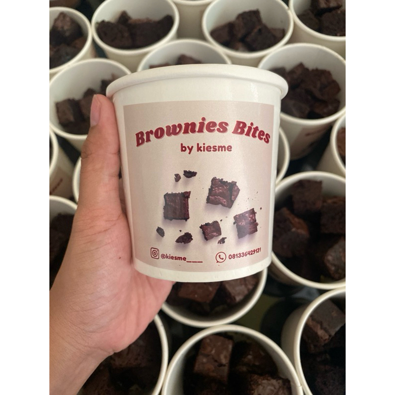 Jual Brownies Bites / Brownis Bites Cup 12 OZ (isi 12 bites) | Shopee ...