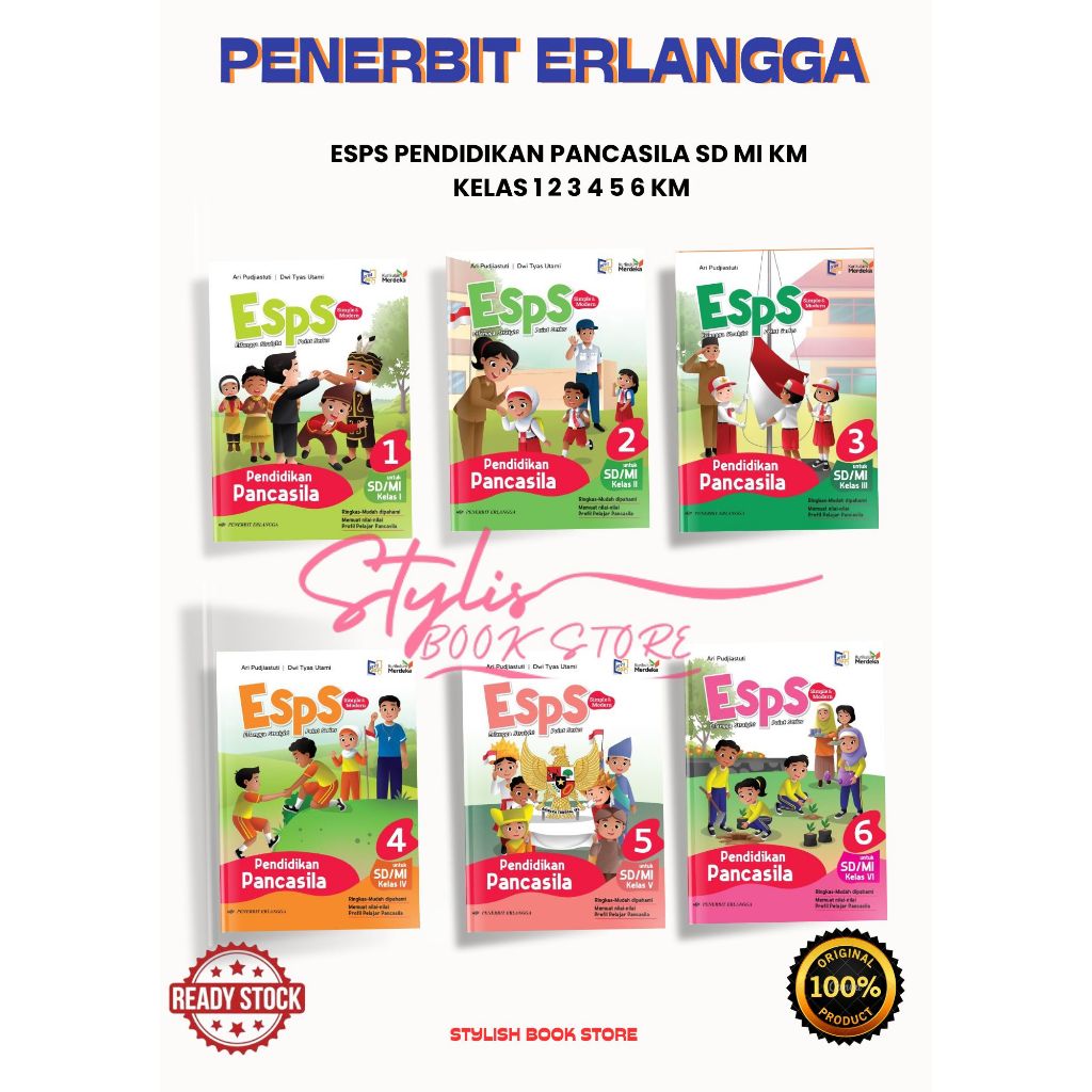 Jual ESPS PENDIDIKAN PANCASILA SD MI KELAS 1 2 3 4 5 6 KURIKULUM MERDEKA REVISI ERLANGGA ...