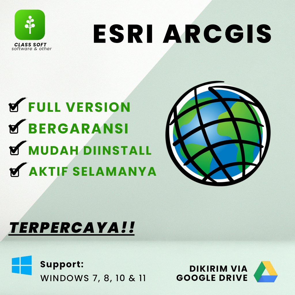Jual ESRI Arcgis Full Version CLASS_SOFT I Windows 11, 10, 8 & 7 ...