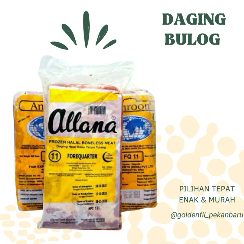 Jual BULOG - DAGING KERBAU 900g | Shopee Indonesia