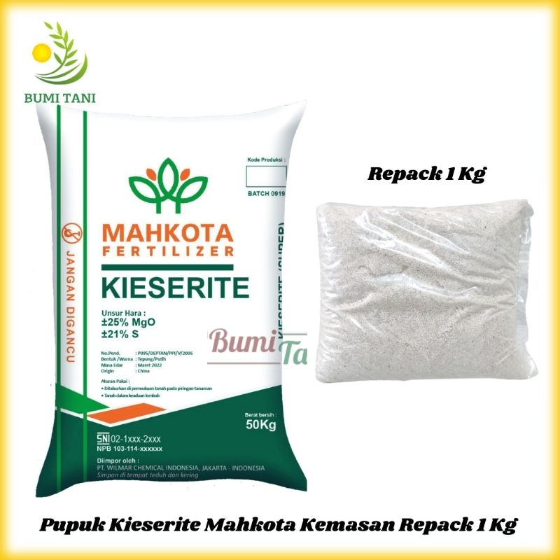 Jual Pupuk Mahkota Kieserite Kemasan Repack 1 Kg | Shopee Indonesia