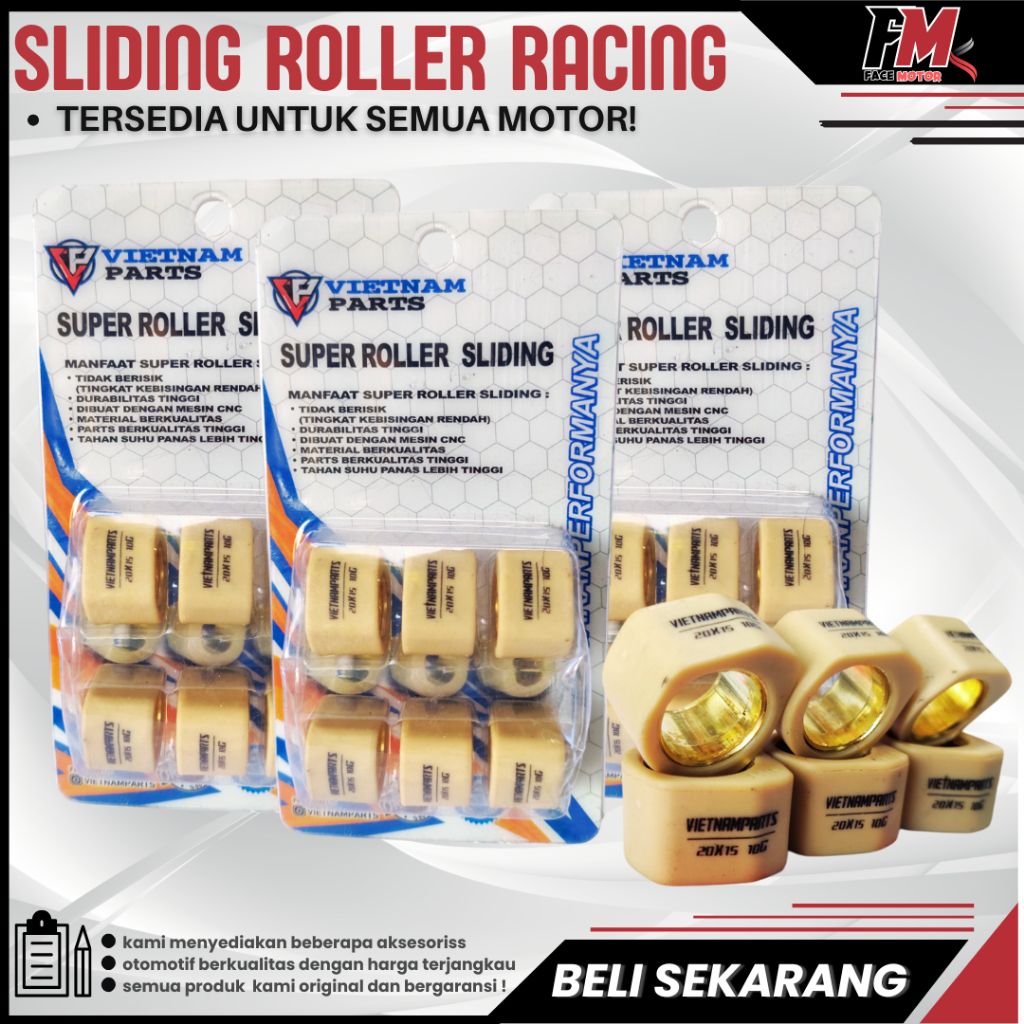 Jual SLIDING ROLLER RACING VIETNAM PARTS SUPER SLIDING ROLER AKLERASI ...
