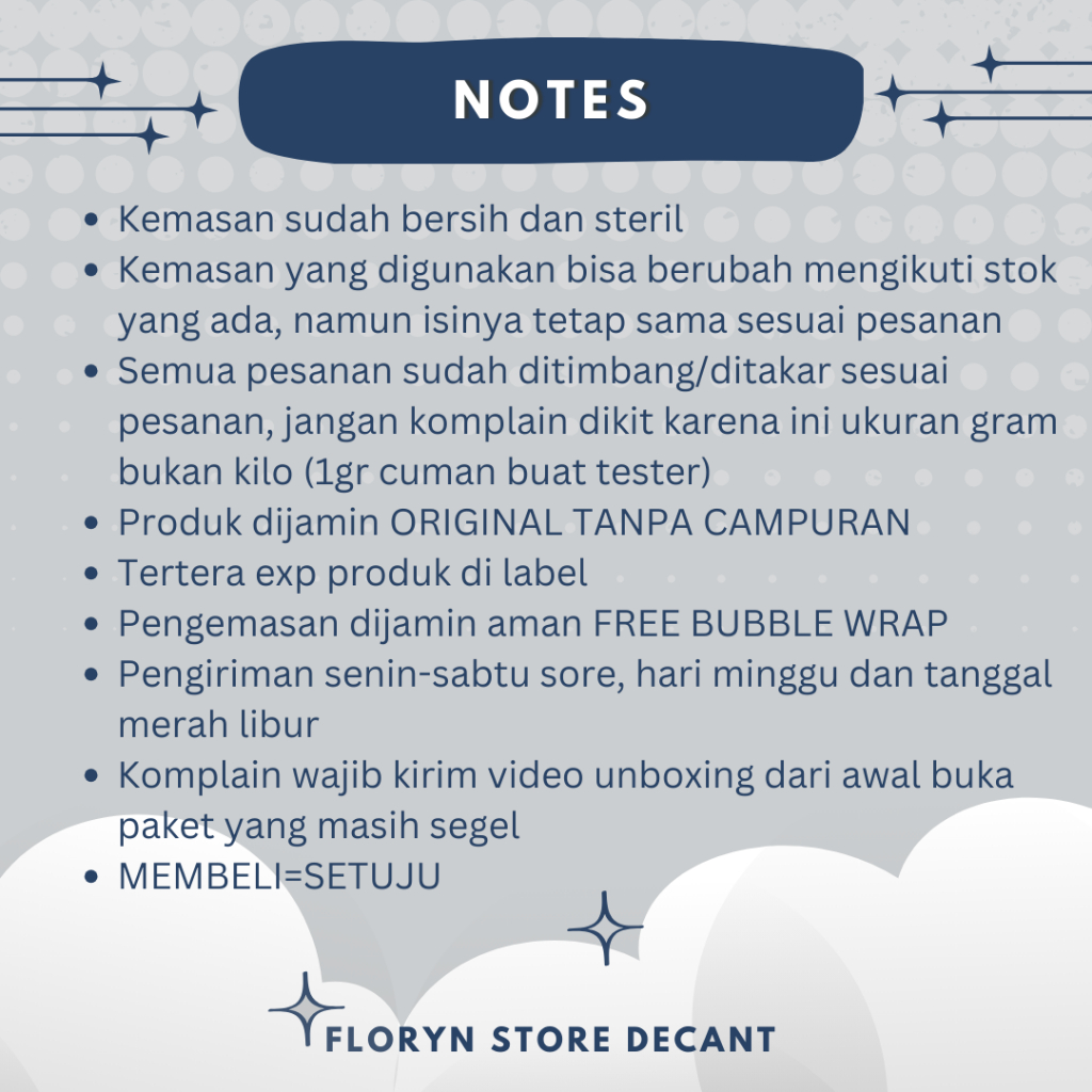 Jual SHARE DECANT HINT Eau De Parfum Noble Extrait 0,5ML 1ML 2ML TESTER ...