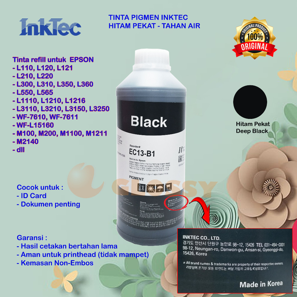 Jual Tinta Pigment Inktec untuk Epson | Shopee Indonesia