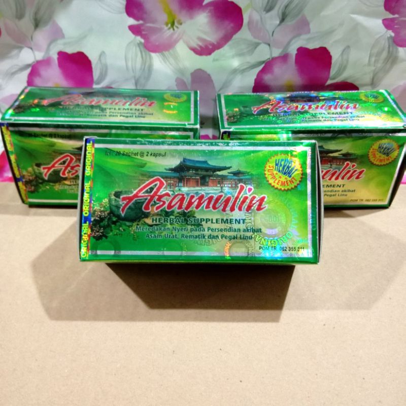 Jual ASAMULIN KAPSUL HERBAL - 1BOX ISI 20 SACHET | Shopee Indonesia