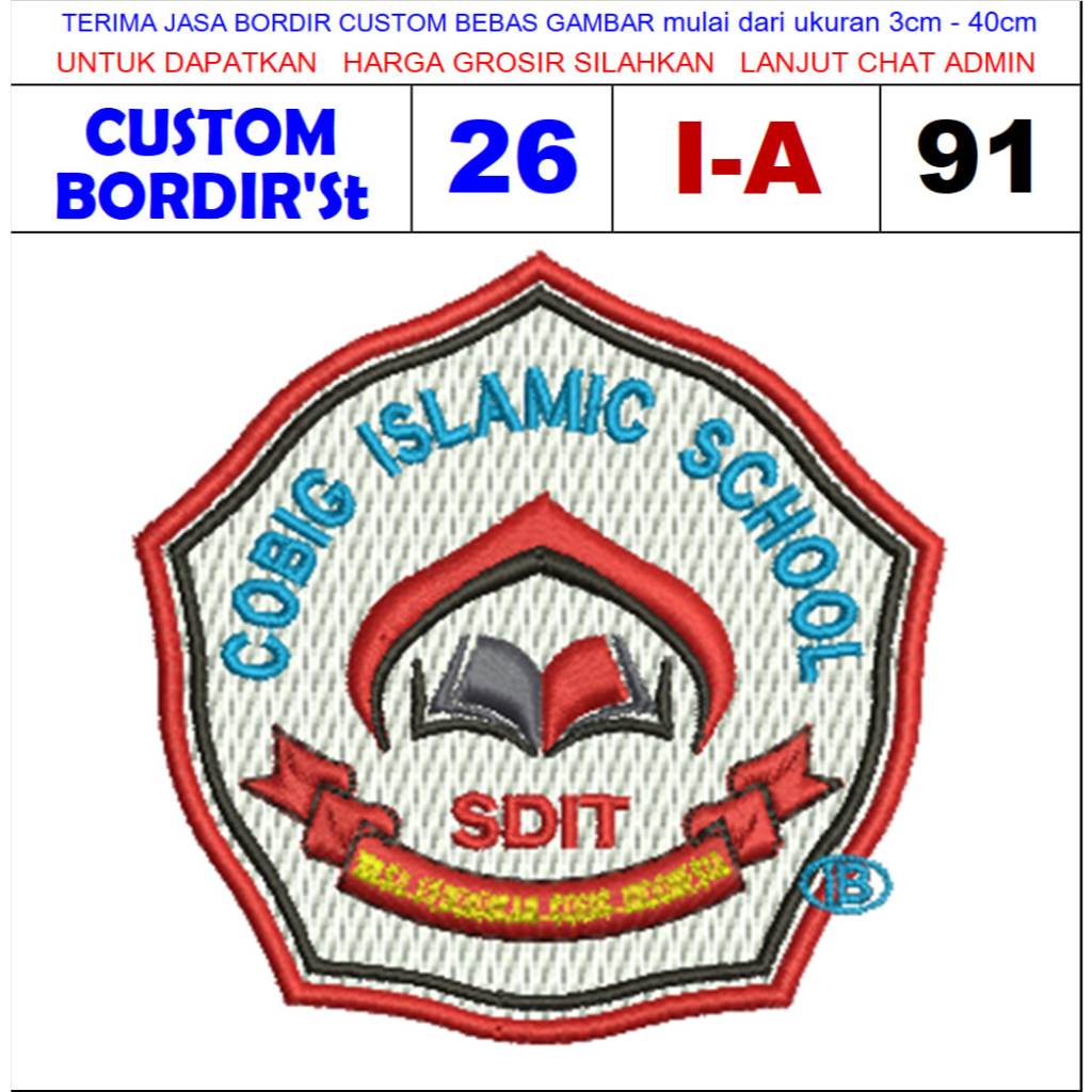 Jual PATCH BORDIR LOGO I-A91 COBIG ISLAMIC SCHOOL SDIT - CUSTOM BORDIR ...