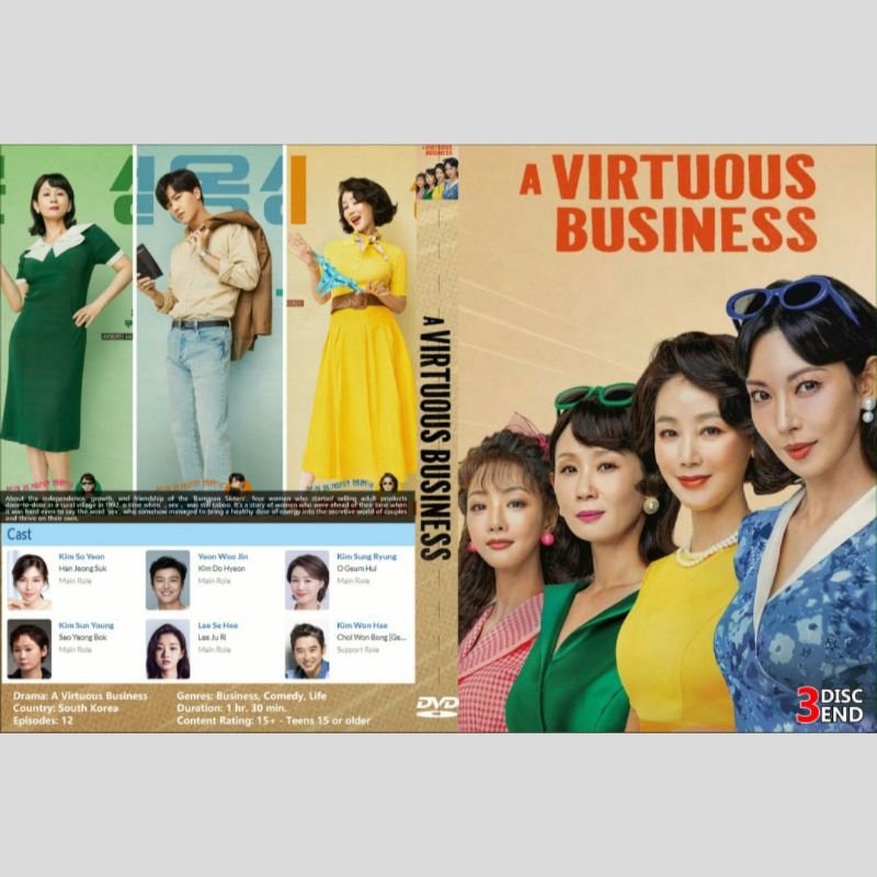 Jual Kaset Serial Drakor 2024 "A VIRTUOUS BUSINESS" 3 Disk-End | Shopee Indonesia