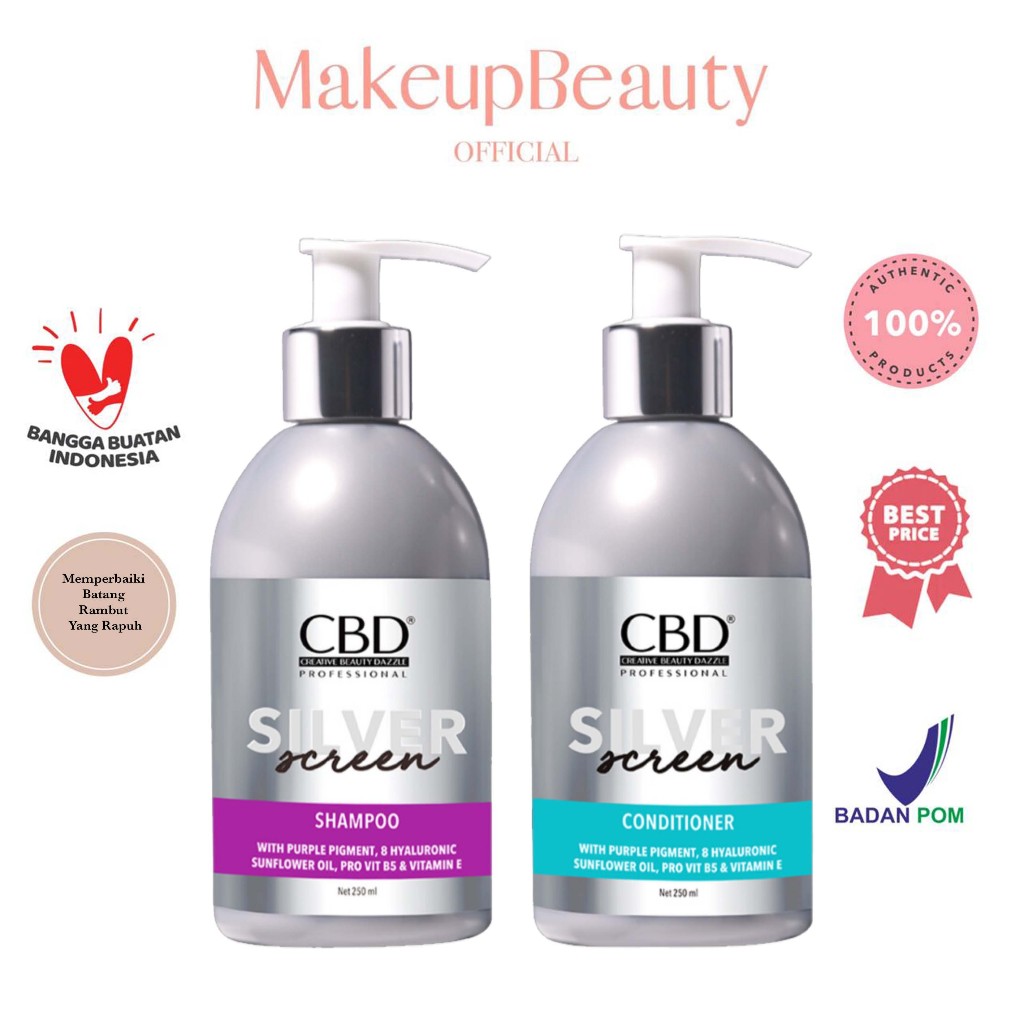 Jual CBD Professional Silver Screen Shampoo/Conditioner 250ml | Shopee ...