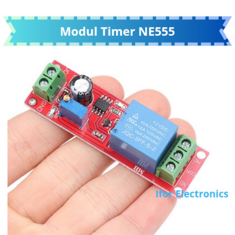 Jual NE555 MODUL SWITCH DELAY RELAY ADJUTABLE 12V TIMER RELAY | Shopee ...