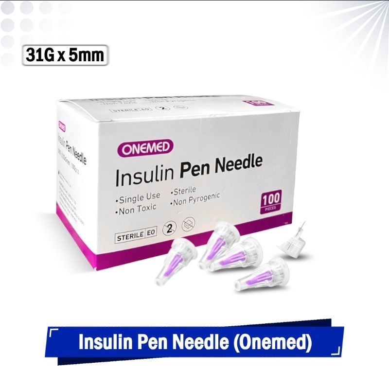 Jual Pen Needle 32Gx4mm 31Gx5mm OneMed Jarum Insulin Box isi 100 Pcs ...