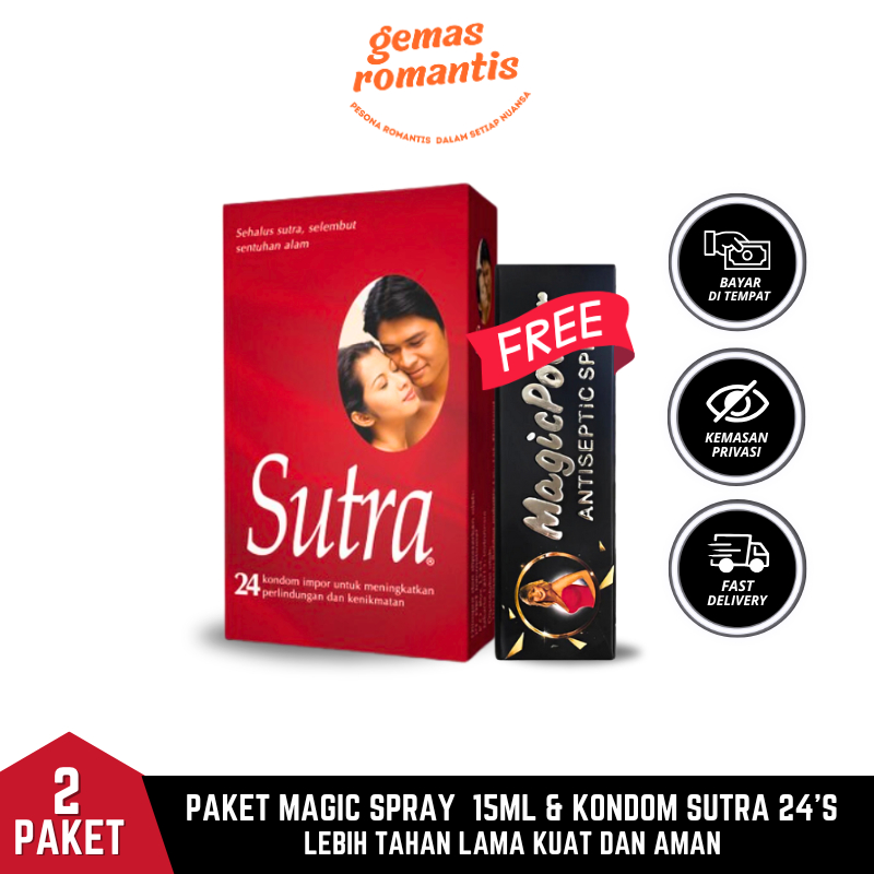 Jual Kondom Sutra Merah isi 24 Pcs & Magic Power Spray 15 ML | Shopee ...