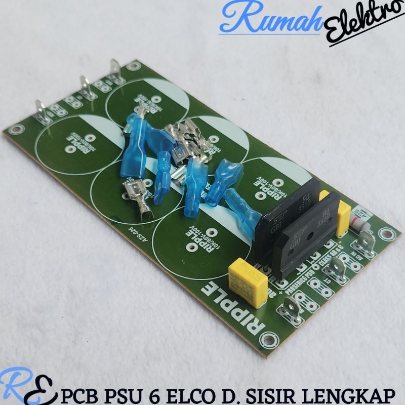 Jual PCB PSU 6 ELCO LENGKAP (2 X DIODA SISIR 35AMP) | Shopee Indonesia