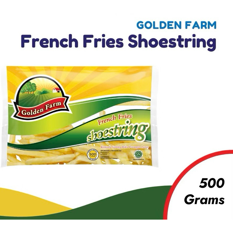 Jual FRENCH FRIES SHOESTRING GOLDEN FARM (500GRAM) | Shopee Indonesia