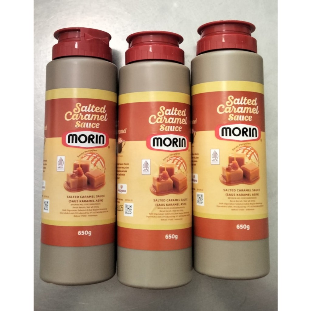 Jual MORIN SALTED CARAMEL SAUS KEMASAN TUBE 650 GRAM | Shopee Indonesia