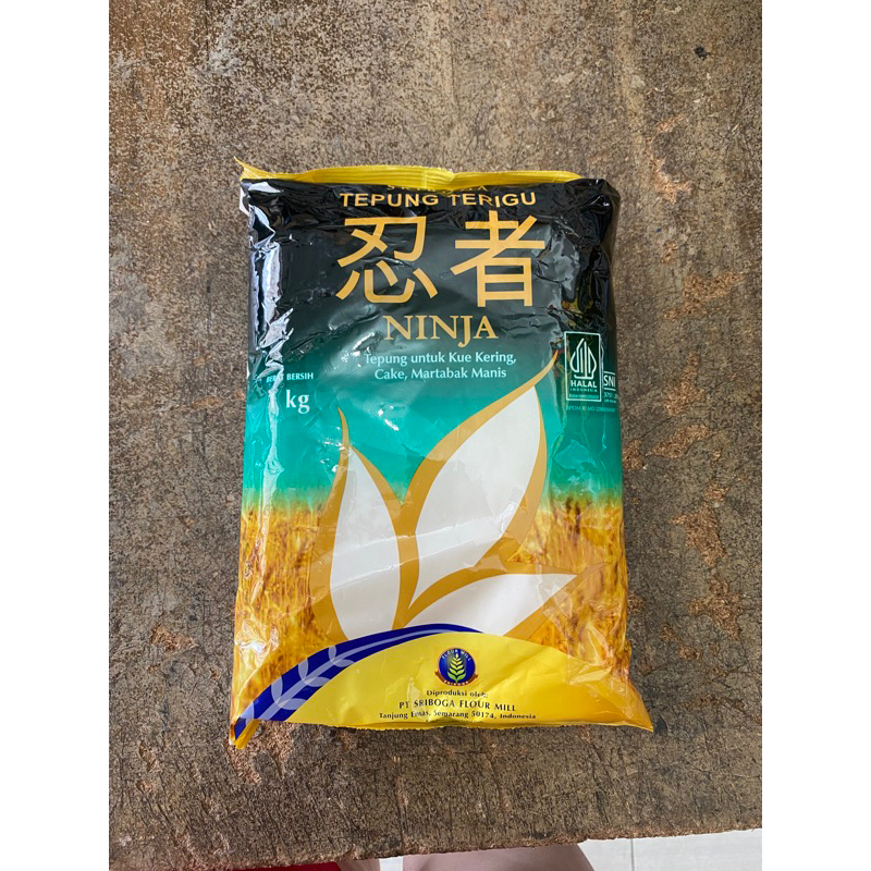 Jual Tepung Terigu Protein Rendah Ninja Sriboga 1kg | Shopee Indonesia