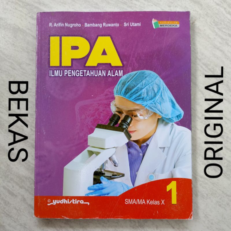 Jual Buku IPA Ilmu Pengetahuan Alam Kelas 10 X 1 I SMA MA Penerbit Yudhistira Yudistira ...