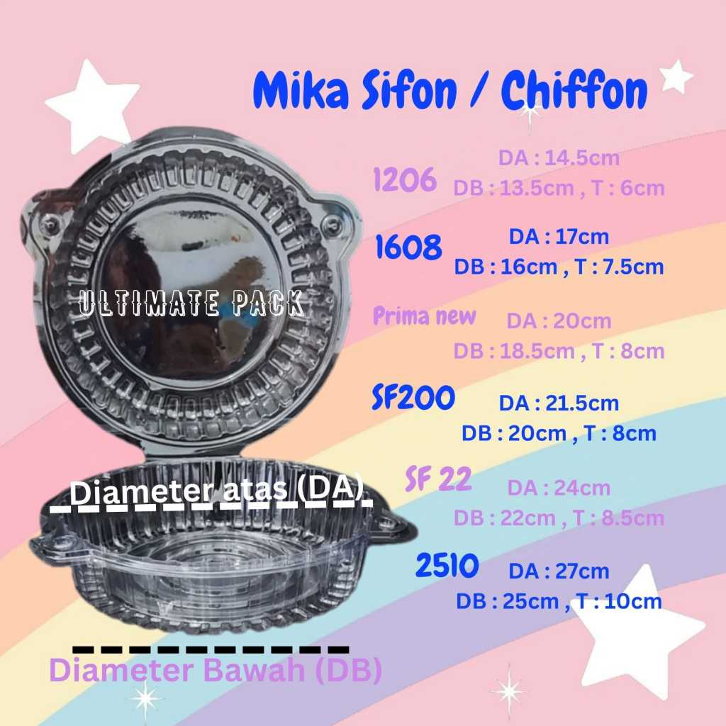 Jual Mika Sifon Mika Chiffon (10PCS) Mika Bolu Bulat | Shopee Indonesia
