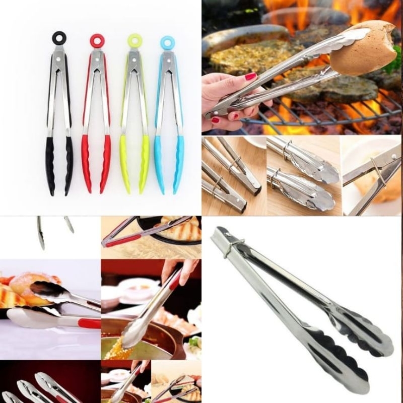Jual Pencapit gorengan/pencapit makanan/pencapit kue/pencapit stainles ...