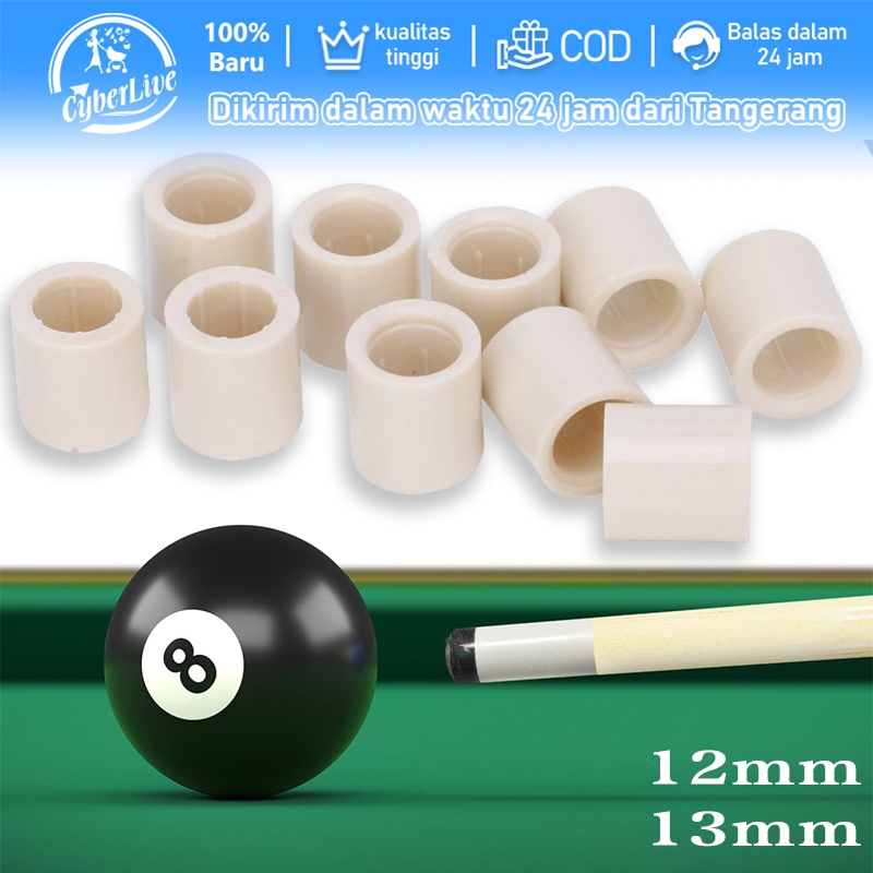 Jual Isi10 Ferrule Stick Billiard 12mm/13mm Ferul Stik Billiard Biliar ...