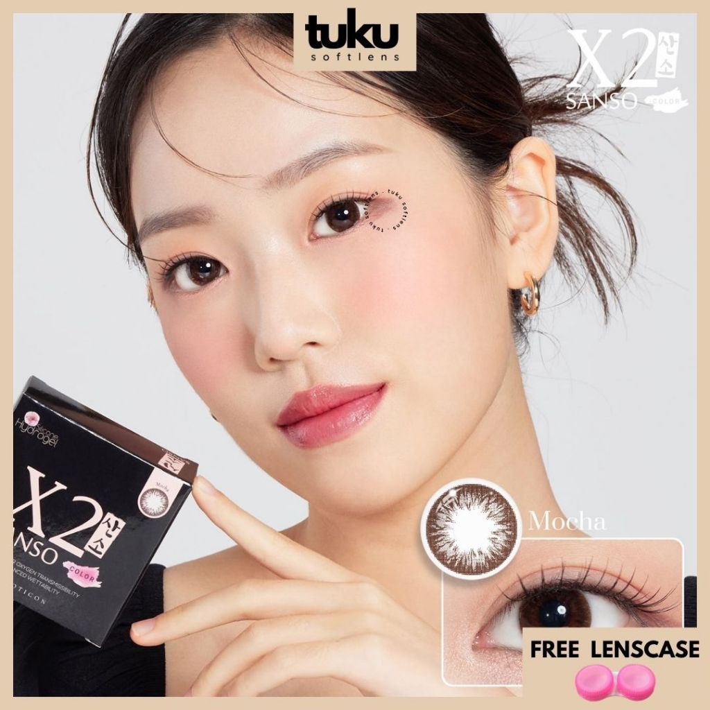 Jual SOFTLENS X2 SANSO BLACK 14,5 & 15 MM NORMAL & MINUS (-0,50 S/D -10 ...