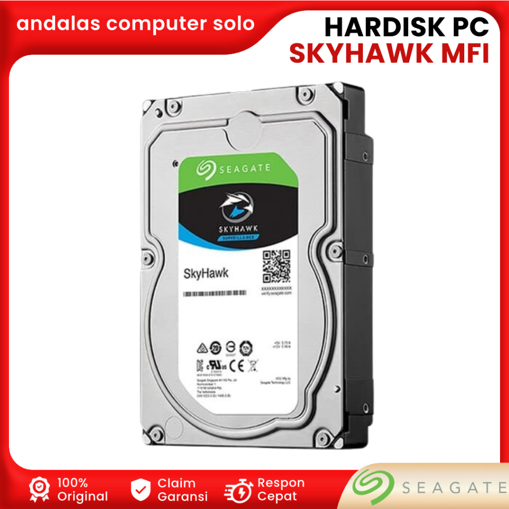 Jual HARDISK HDD INTERNAL 3.5" SEAGATE MFI SKYHAWK 1TB, 2TB, 4TB, 8TB ...