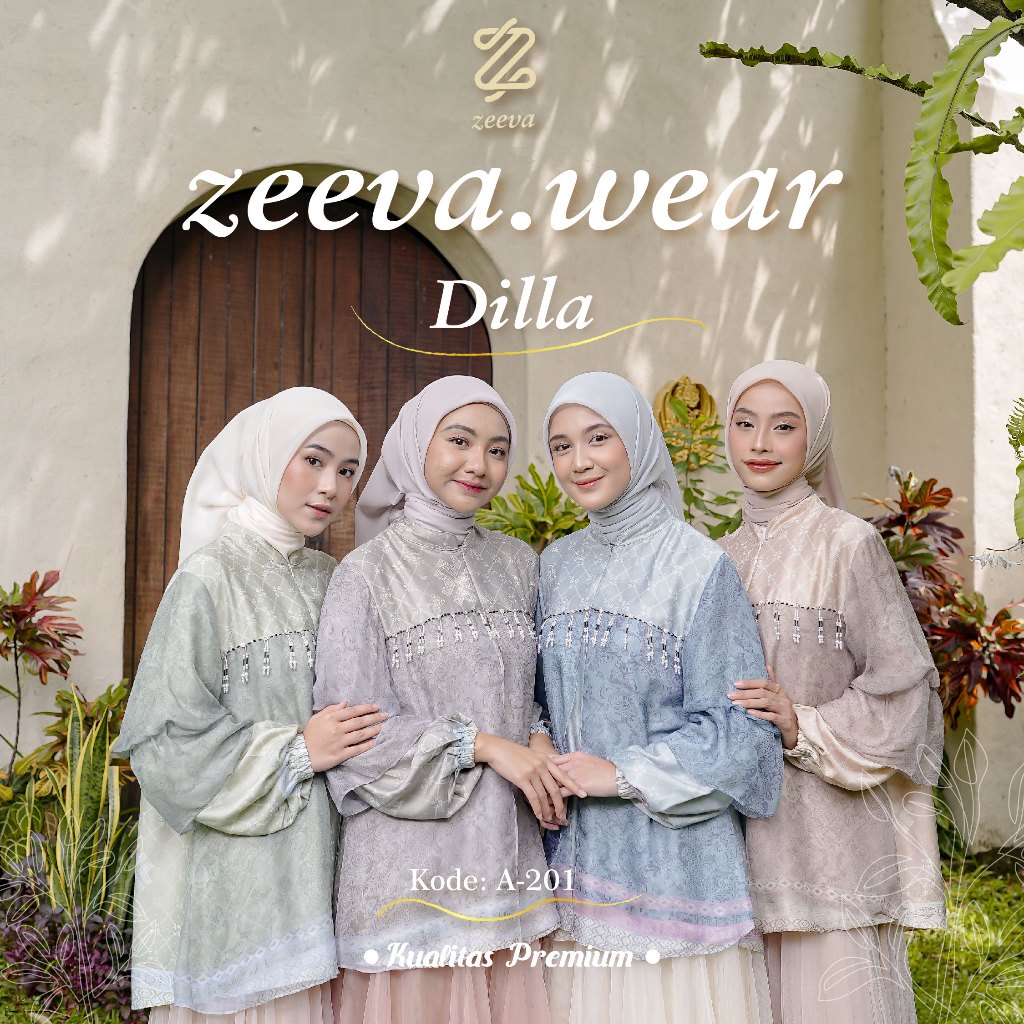 Jual Zeeva - Dilla Blouse Raya Collection | Shopee Indonesia