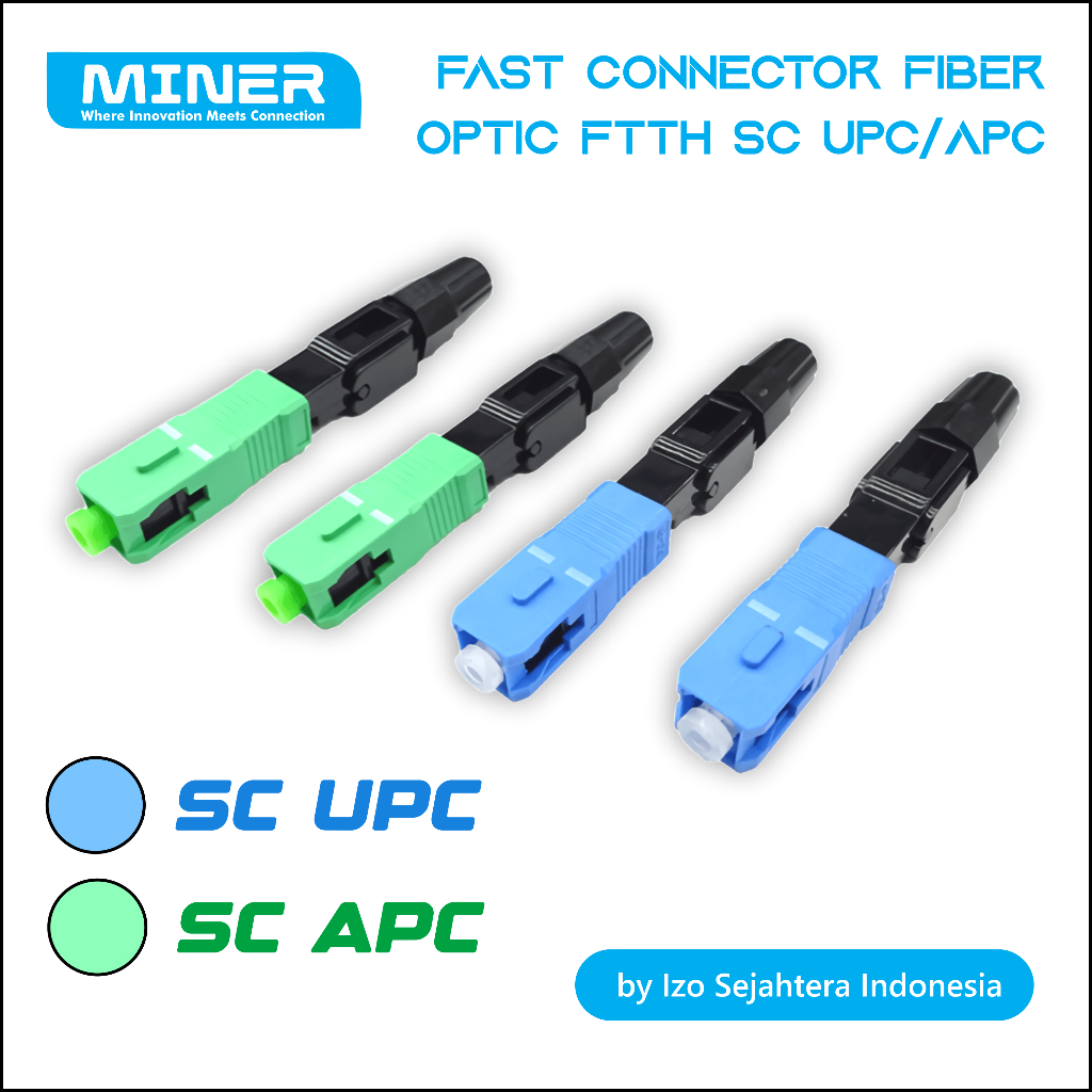 Jual Fast Connector Fiber Optik FTTH SC APC / UPC | Shopee Indonesia